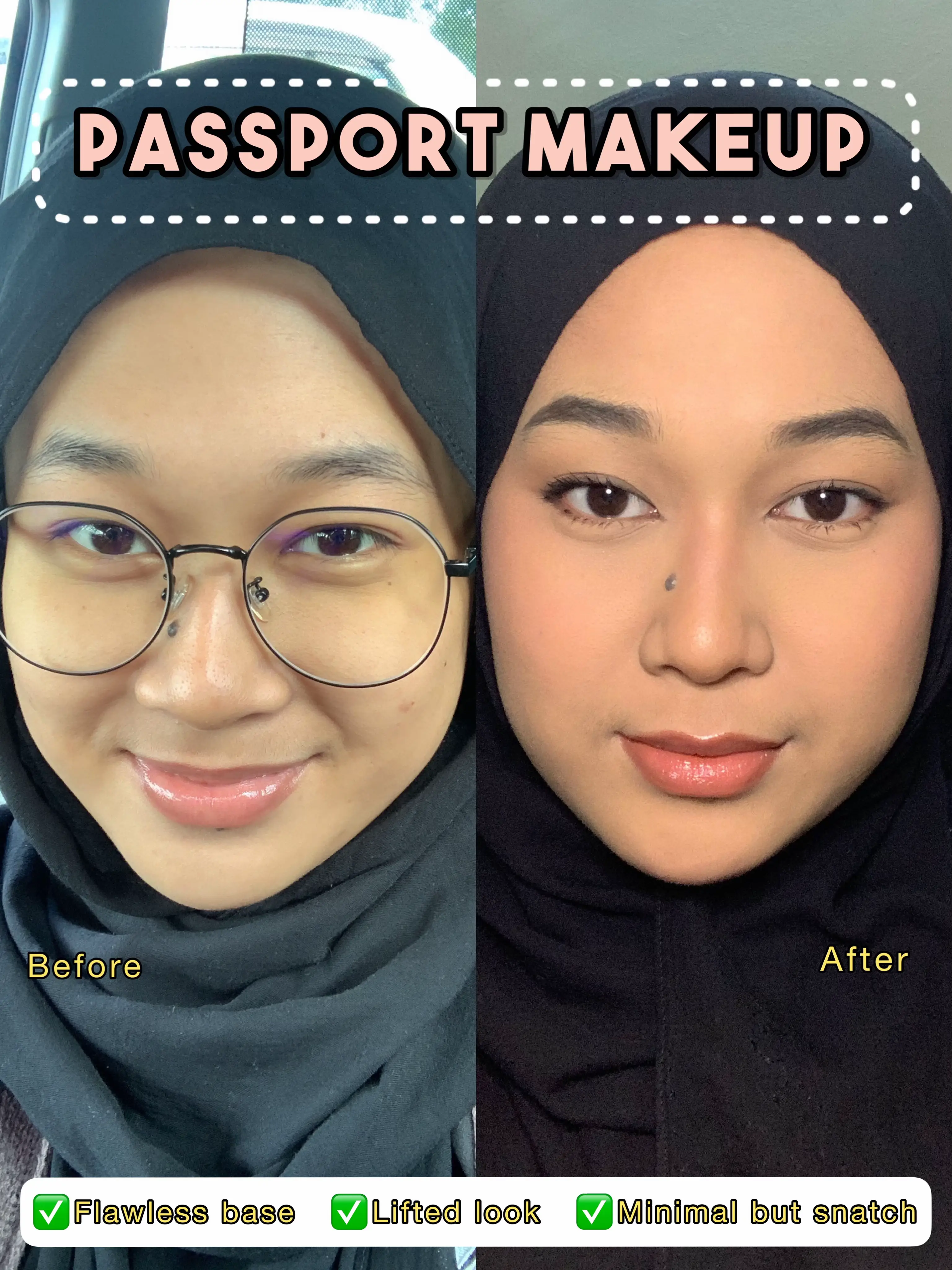 🚨Passport makeup | HOODED EYES & DRY SKIN🚨 | วิดีโอที่เผยแพร่โดย Iliensyh | Lemon8