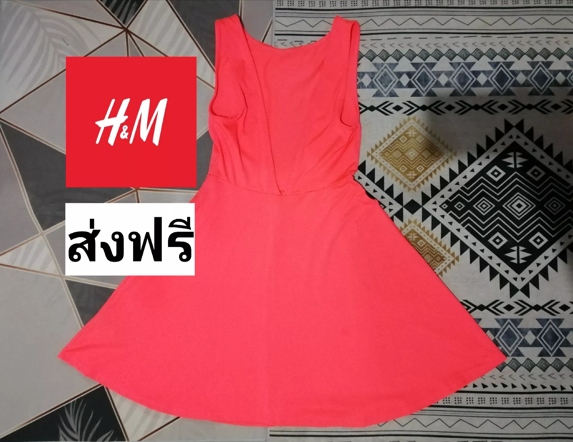 1️⃣0️⃣0️⃣ส่งฟรี🧸H&M🧸เดรส🧸สีส้มนีออน🧸 | แกลเลอรีที่โพสต์โดย _gigigig ...