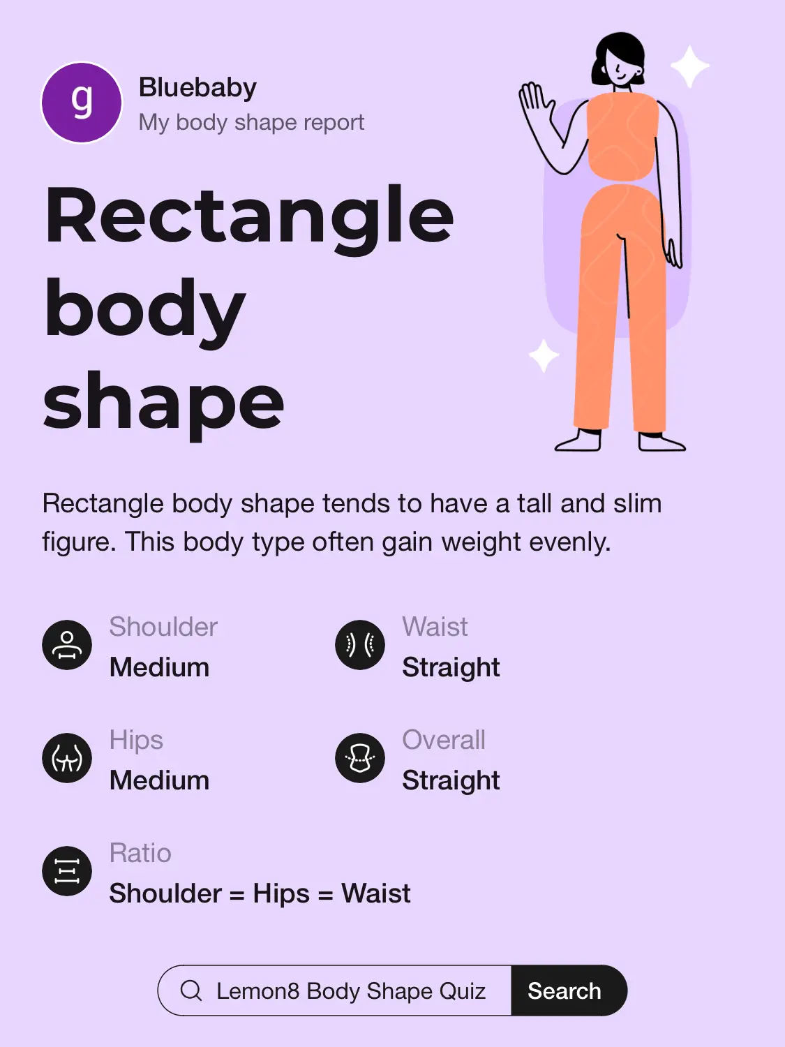 My Body Shape Report | แกลเลอรีที่โพสต์โดย Bluebaby | Lemon8