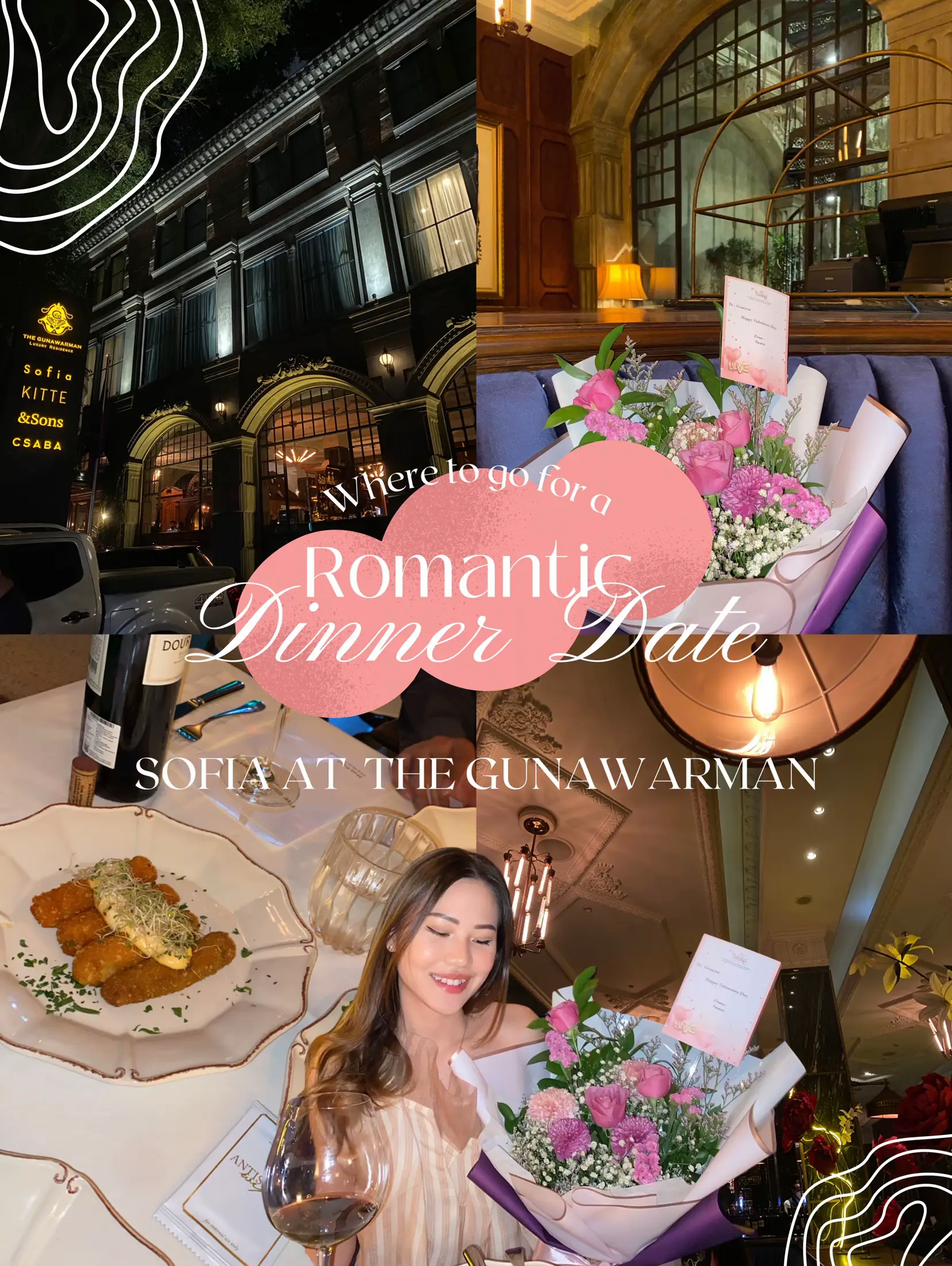 Where to go: Romantic Dinner Date 💗 🍷 | Galeri diposting oleh Gabriella G | Lemon8