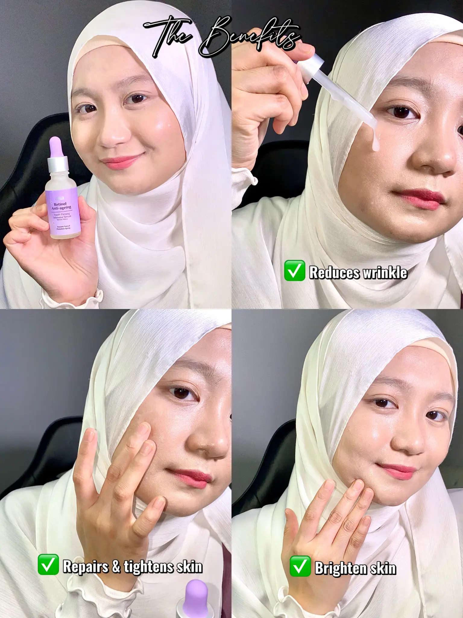[Review] New Alia Retinol Anti-ageing Range | Galeri disiarkan oleh Dhia Jaidil | Lemon8