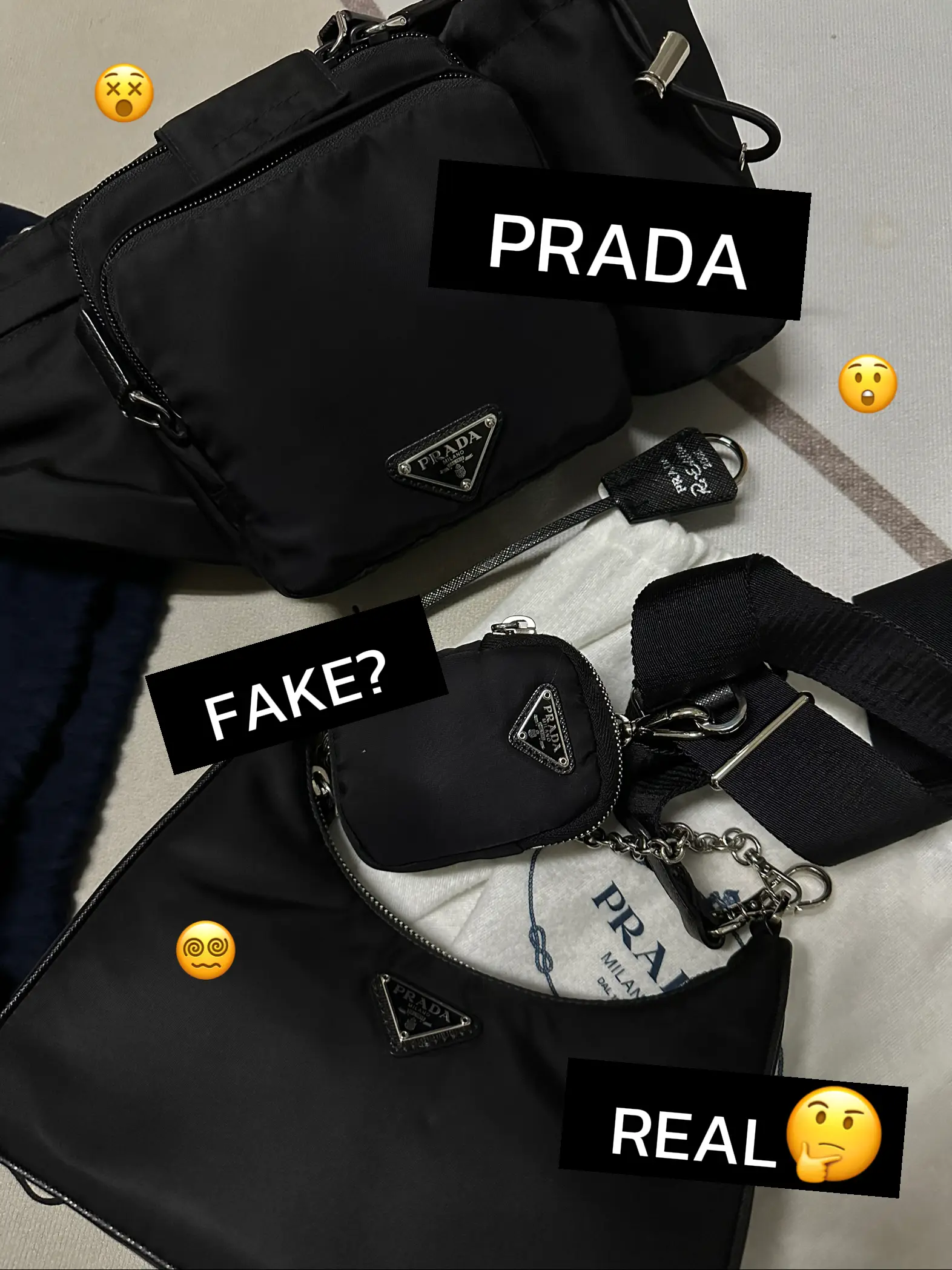 เผยความลับดู PRADA ปลอม/แท้ 1 จุดสำคัญที่ต้องสังเกตุ | แกลเลอรีที่โพสต์ ...