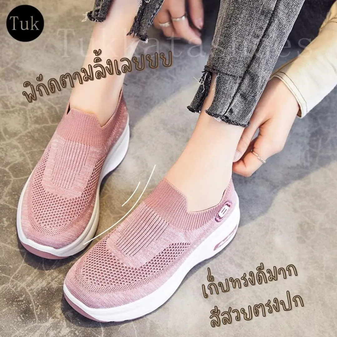 รองเท้าผ้าใบลำลองผู้หญิง เสริมส้น แบบสบิปออน | แกลเลอรีที่โพสต์โดย ...