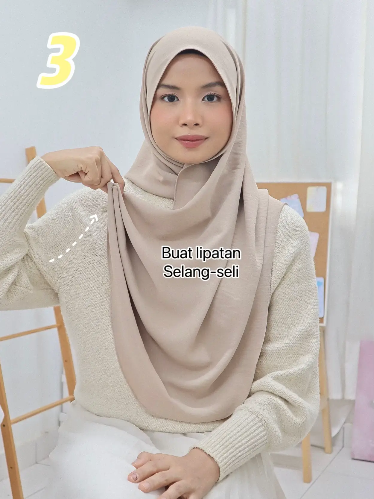 QUICK AND EASY HIJAB TUTORIAL 💋 | Galeri disiarkan oleh Fara Juliana | Lemon8