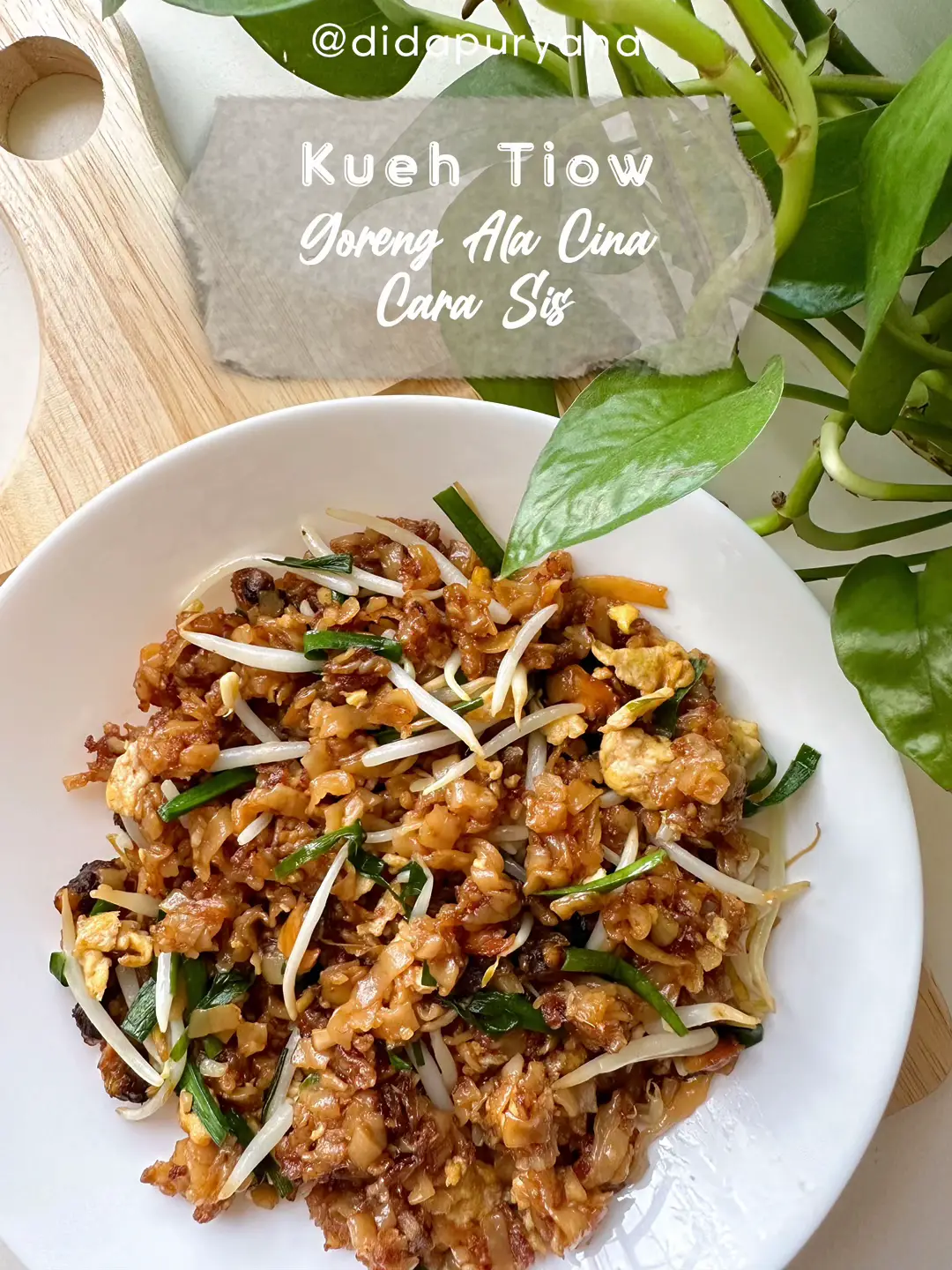 KUEH TIOW GORENG ALA CINA CARA SIS | Video diterbitkan oleh Didapuryana ...