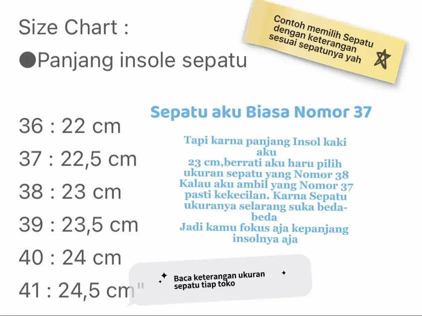 Tips memilih Ukuran Sepatu dari Online Shop | Galeri diposting oleh ...