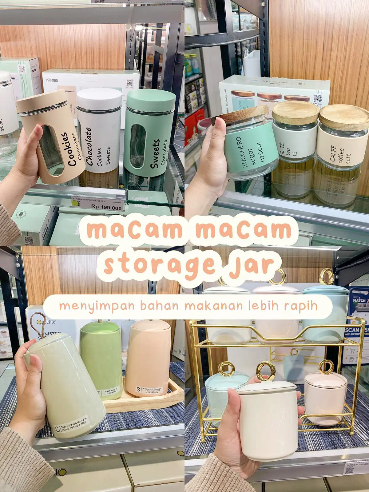 Macam macam storage jar | Galeri diposting oleh Hasna Raniyah | Lemon8