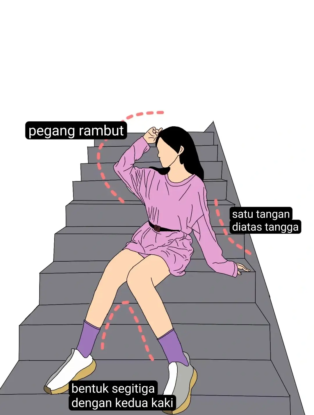 💕Pose Foto ditengah Tangga💕 | แกลเลอรีที่โพสต์โดย Lets.pose | Lemon8