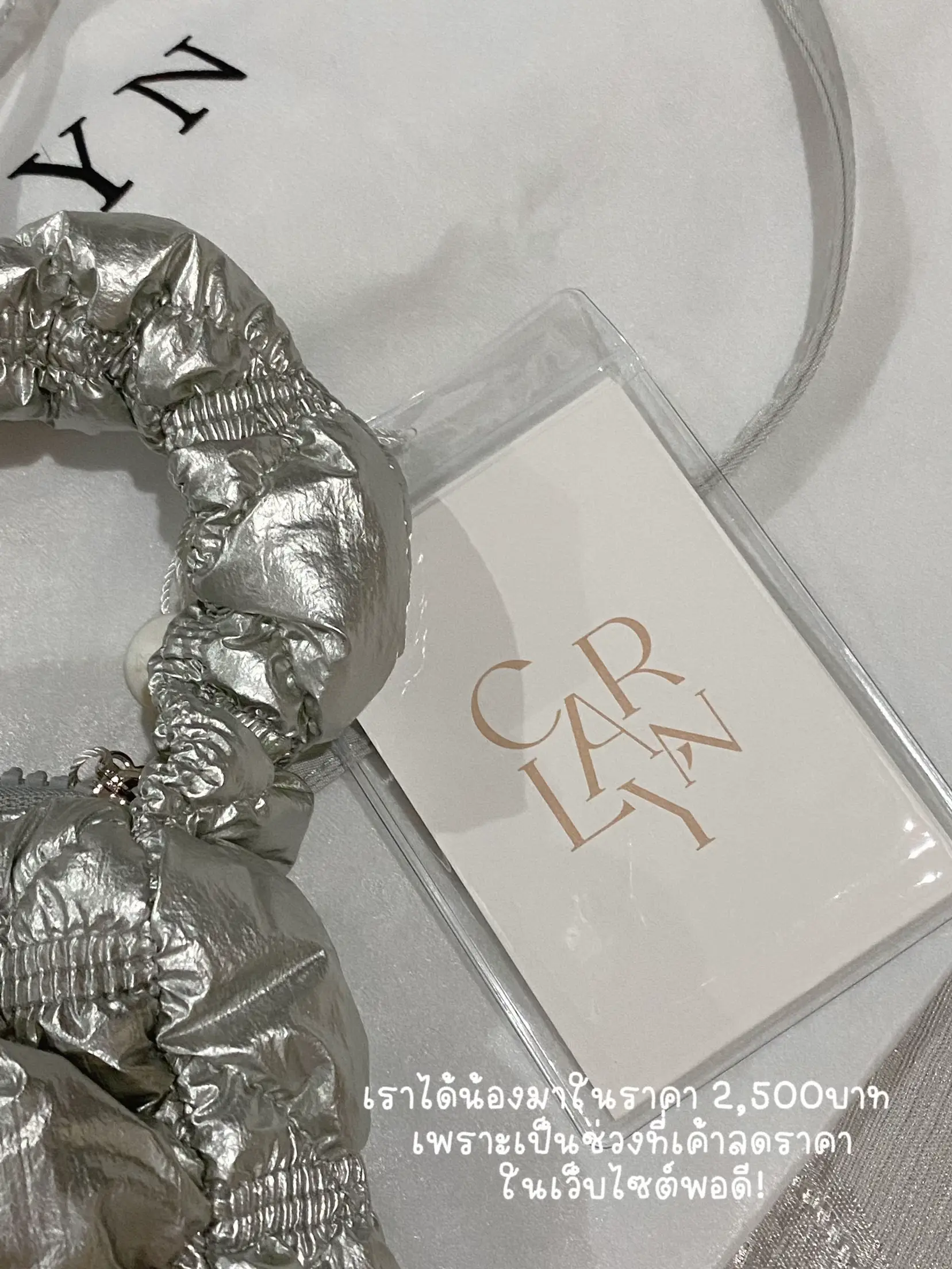 Carlyn Poing Bag | Silver 🗯️กระเป๋าแบรนด์เกาหลีสุดฮิต | แกลเลอรีที่ ...