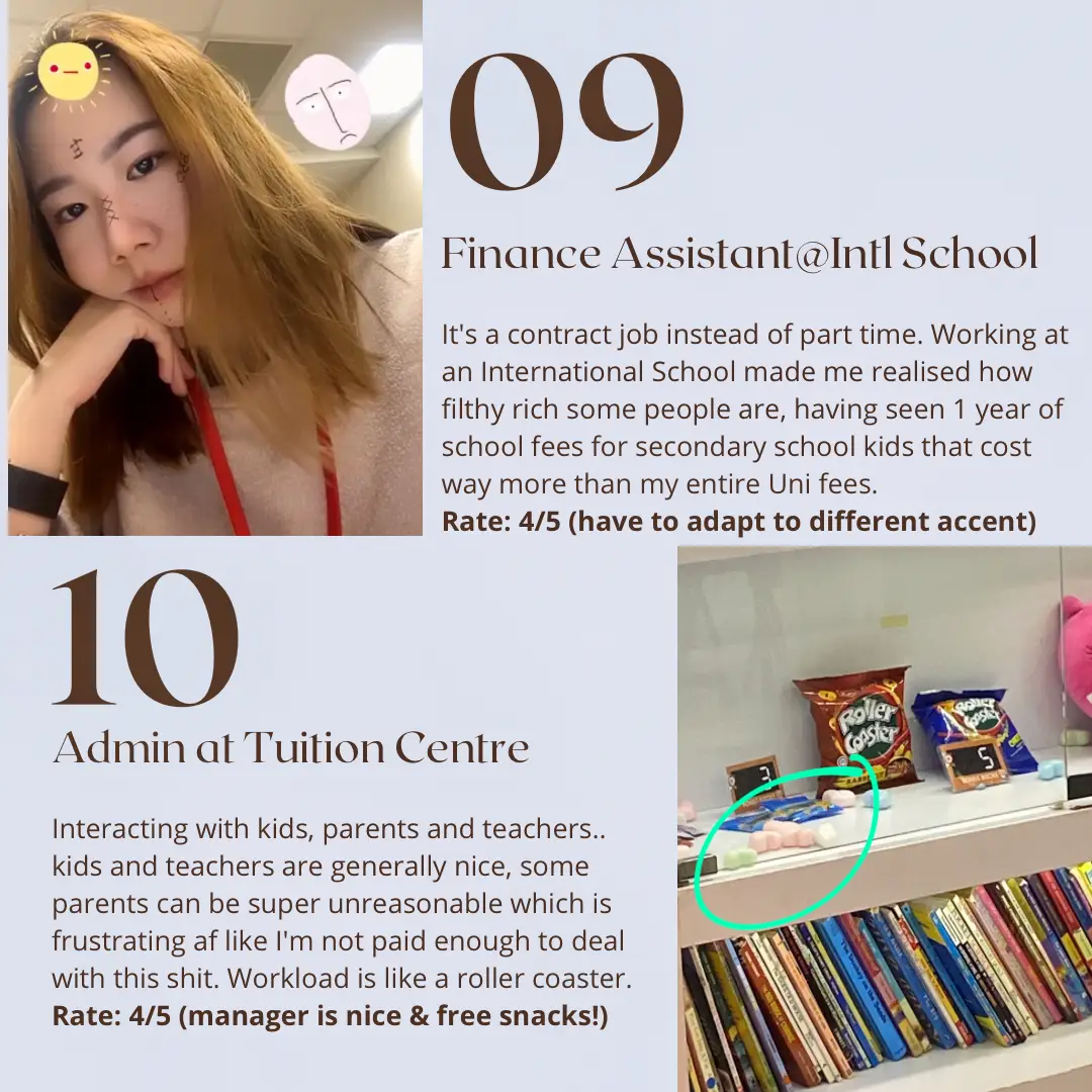 12 Different Part Time Jobs I’ve Tried! | แกลเลอรีที่โพสต์โดย Kera | Lemon8