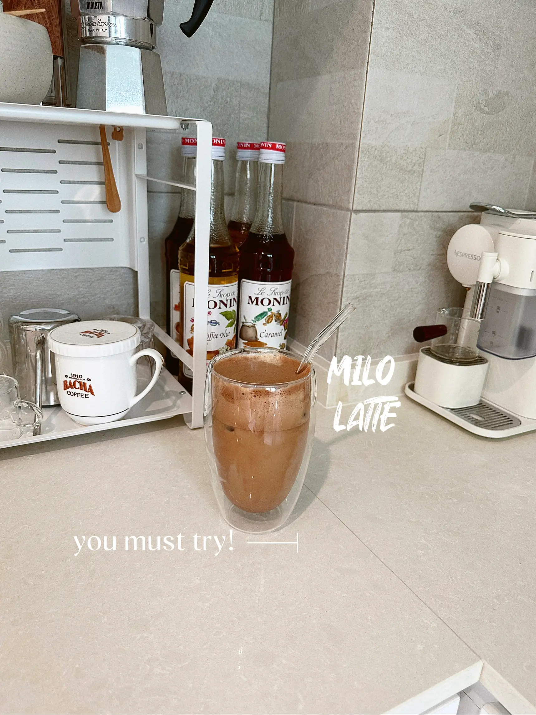 milo latte • a drink you NEED to try 🤎 | Video published by Phi | Lemon8
