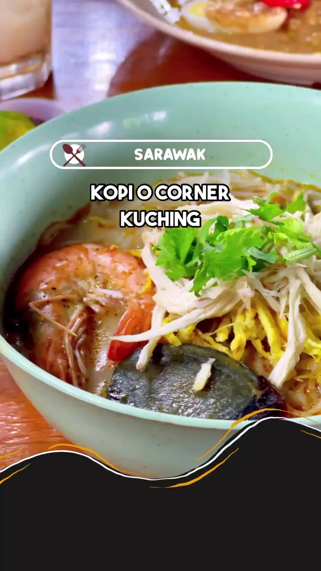 Sarawak : Kopi O Corner Kuching | Video diterbitkan oleh MY Jejak Rasa | Lemon8
