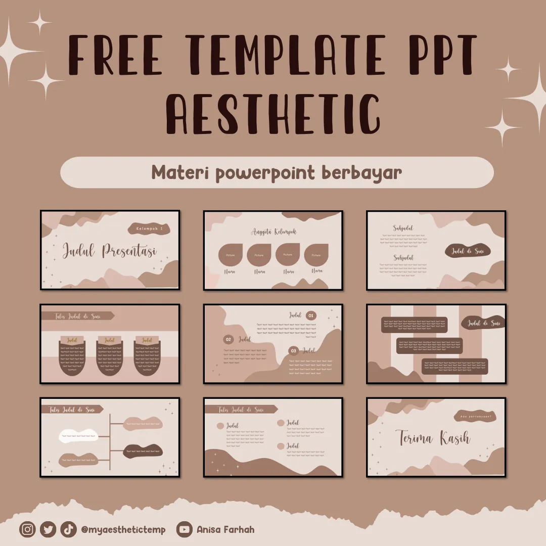 TEMPLATE POWERPOINT AESTHETIC | Galeri diposting oleh myaesthetictemp ...
