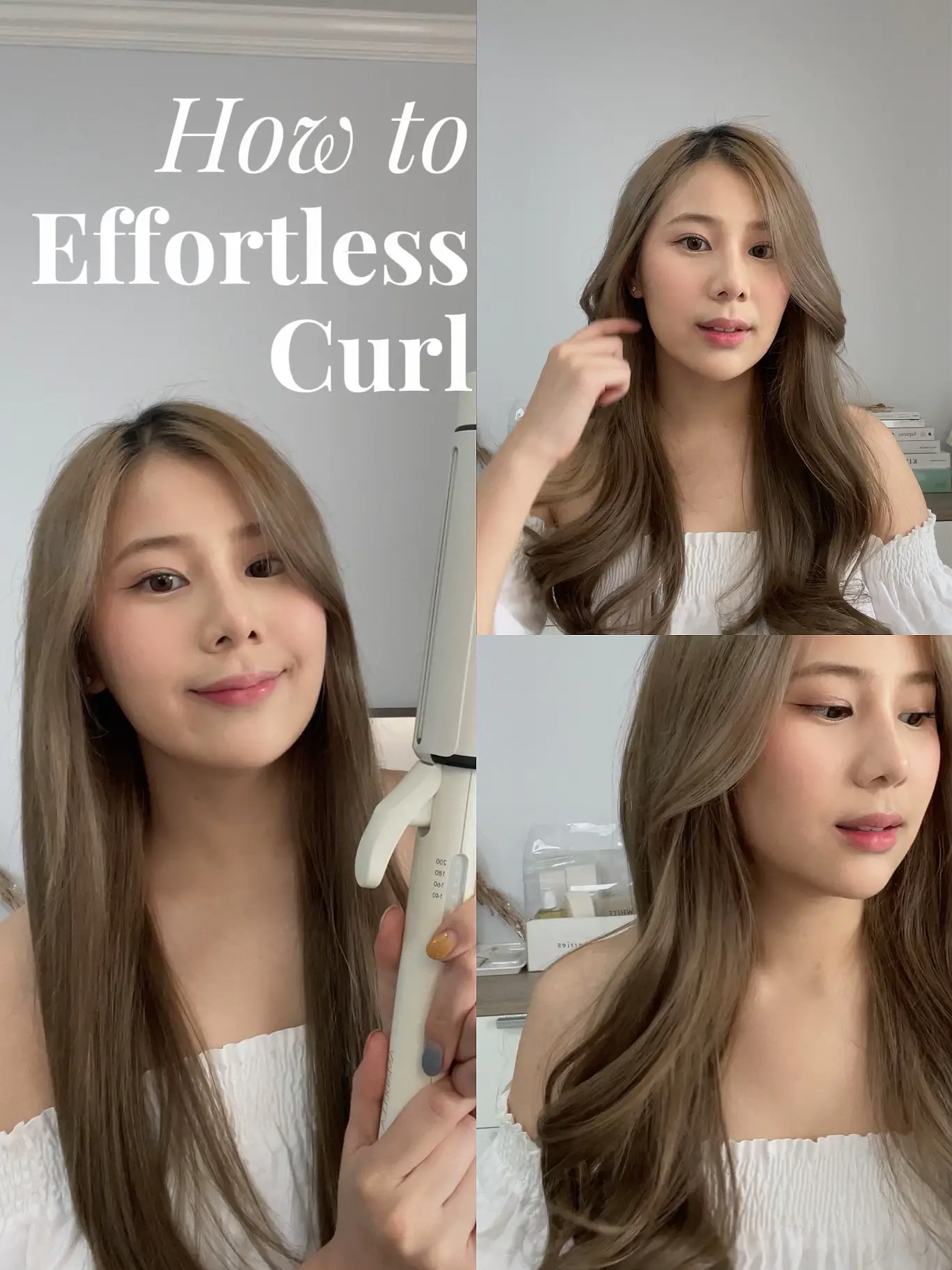 Effortlessy Cute Curls ม้วนผมง่ายๆ ลุคสวยแบบไม่พยายาม🎀 | แกลเลอรีที่ ...