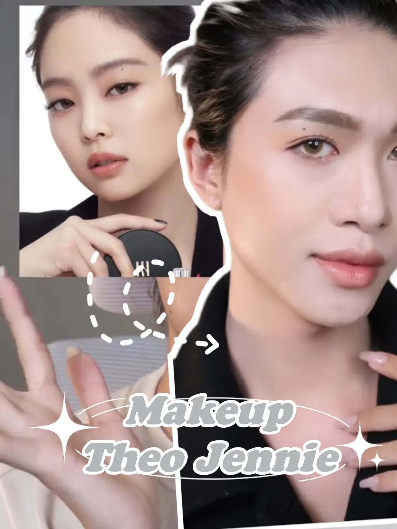 Makeup theo Jennie Black Pink | วิดีโอที่เผยแพร่โดย Yul Daily | Lemon8