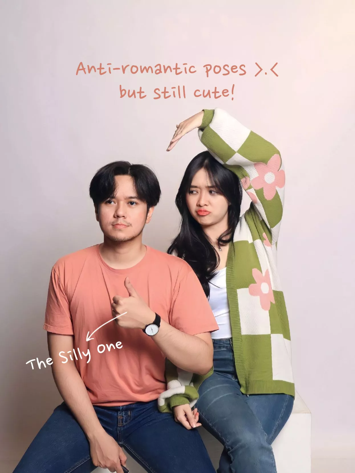 Couple pose ideas for u all! Supaya ga bingung” lg | Galeri diposting oleh Graciagouw | Lemon8