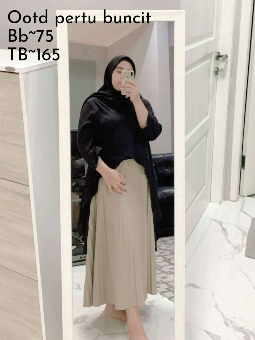 Ootd perut buncit | Galeri diposting oleh Elma Elfiana | Lemon8