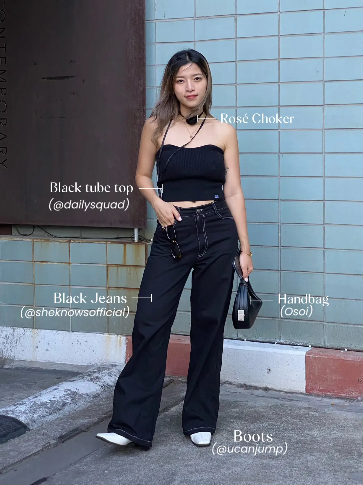 3 ways to wear ‘TUBE TOP’ ไอเดียแมตช์เกาะอกตัวโปรด🍸🖤 | แกลเลอรีที่โพสต์ ...
