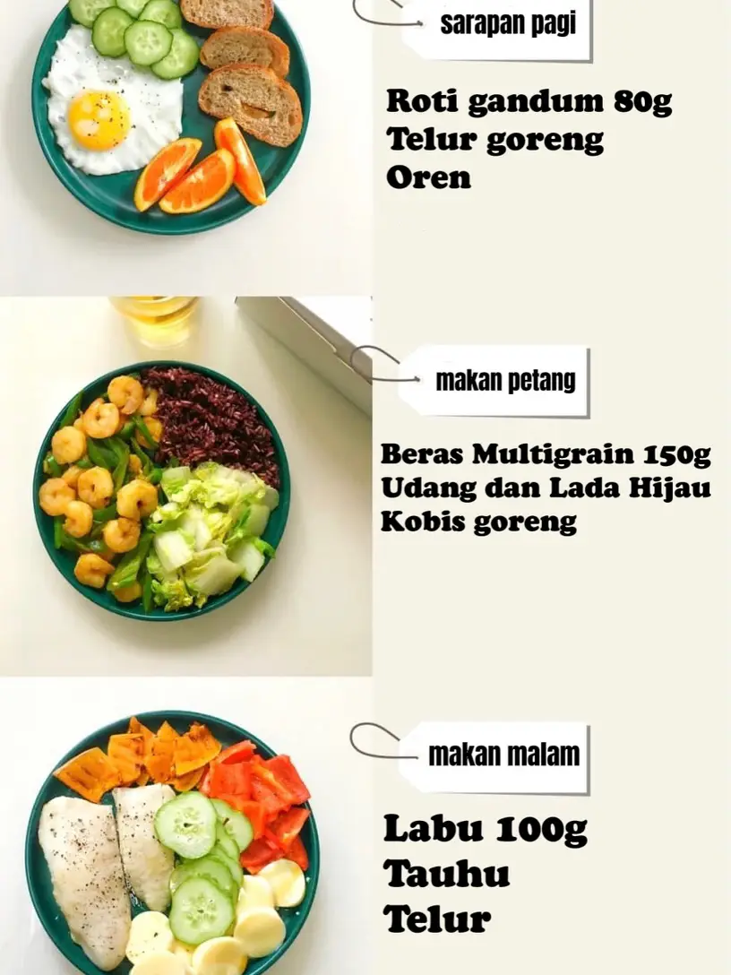 RESIPI MENU DIET UNTUK 1 MINGGU !! 😚🎀 | Galeri disiarkan oleh happy ...