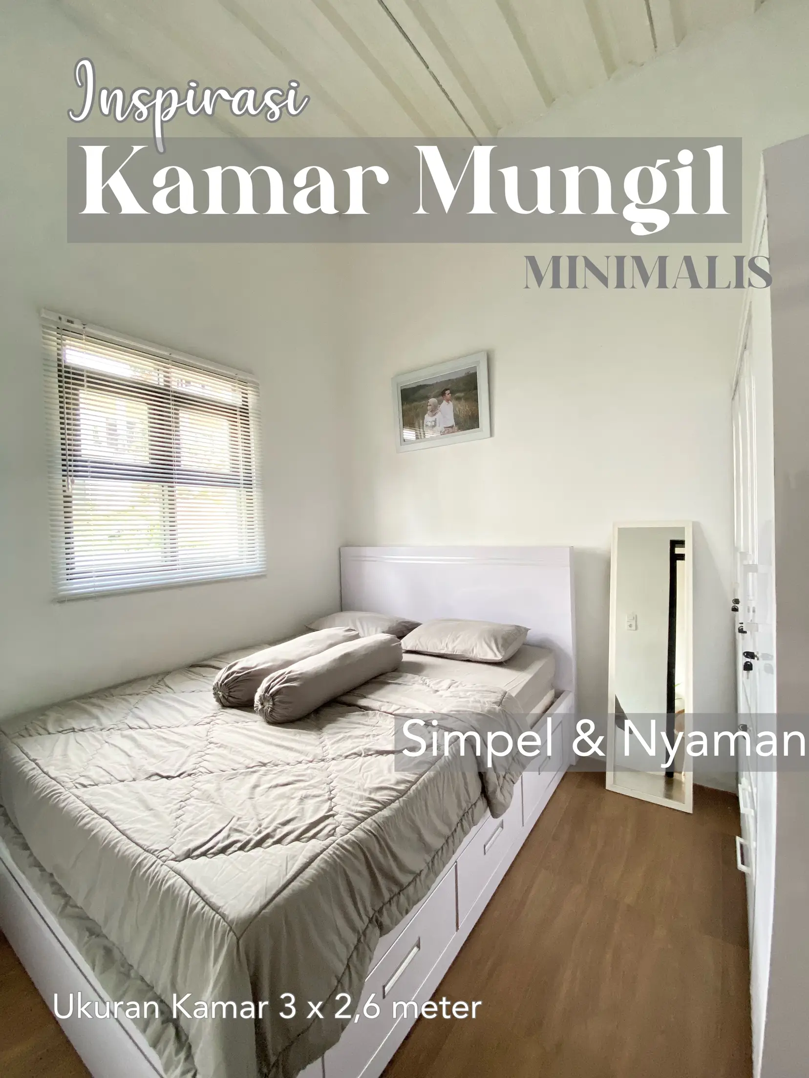 KAMAR MUNGIL 3x2,6 METER ADA APA AJA? | Galeri diposting oleh gioia.house | Lemon8