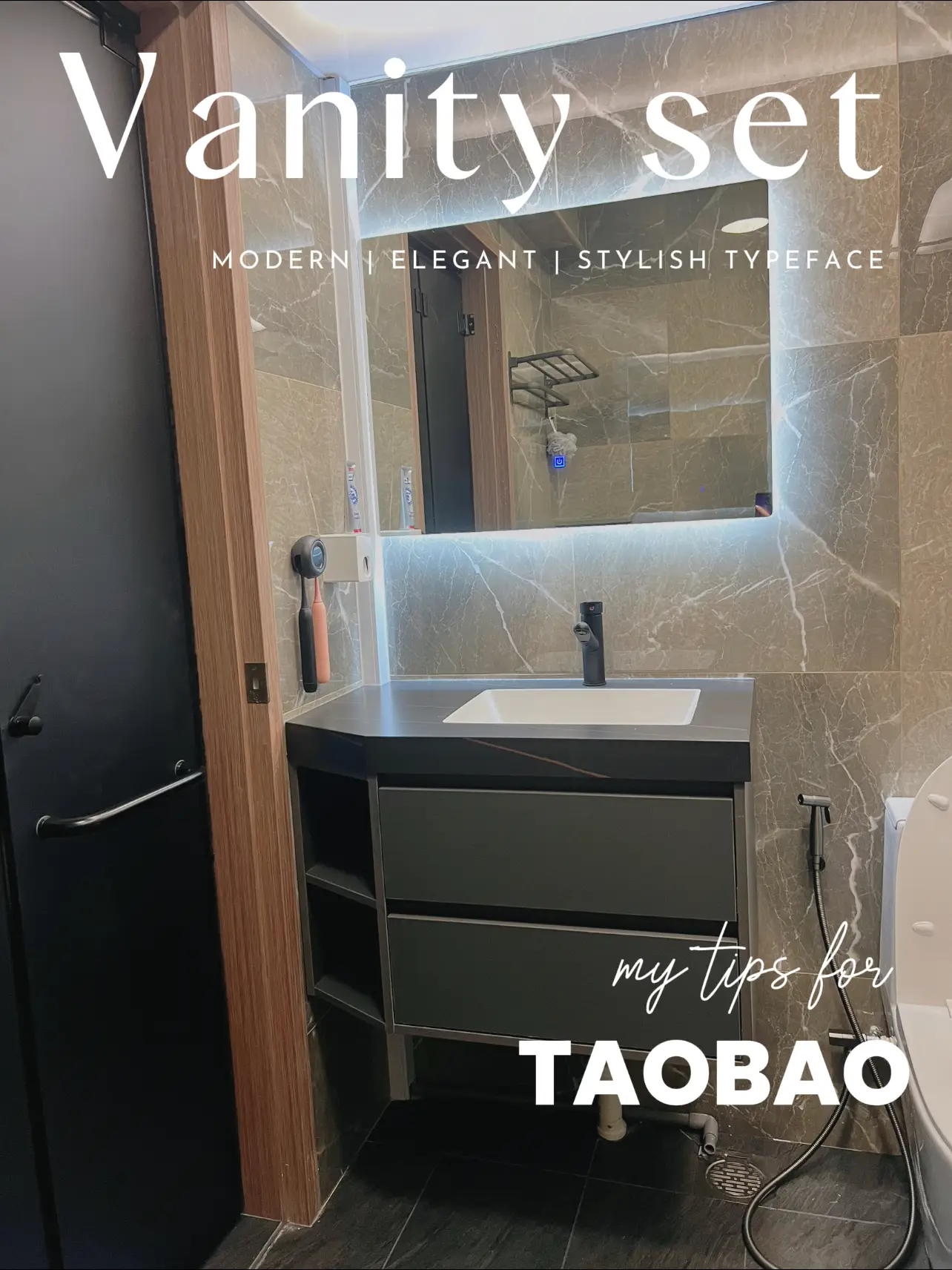 📝Tips on customising cornered vanity set on TAOBAO | Video published by PUIPUI_HOME | Lemon8