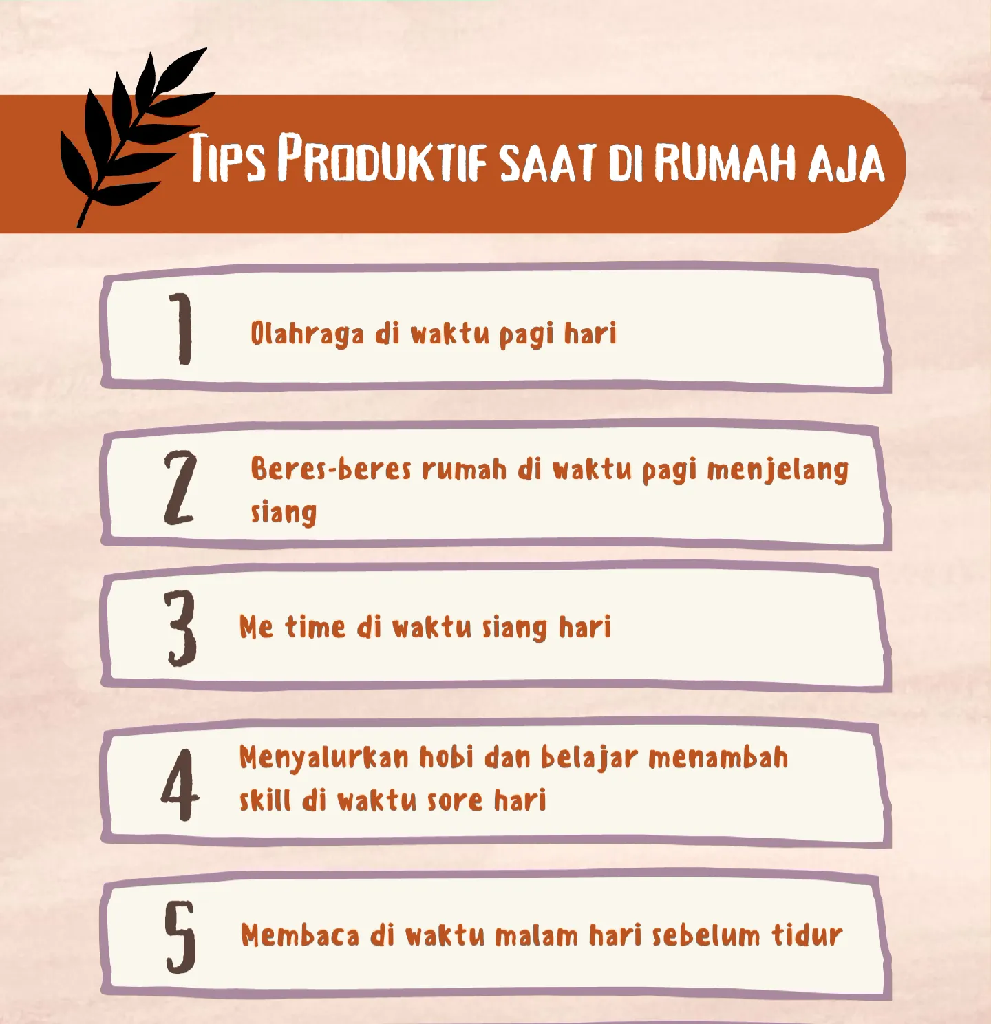 Tips Produktif Saat Dirumah Saja | Galeri diposting oleh Silvika Ivana ...