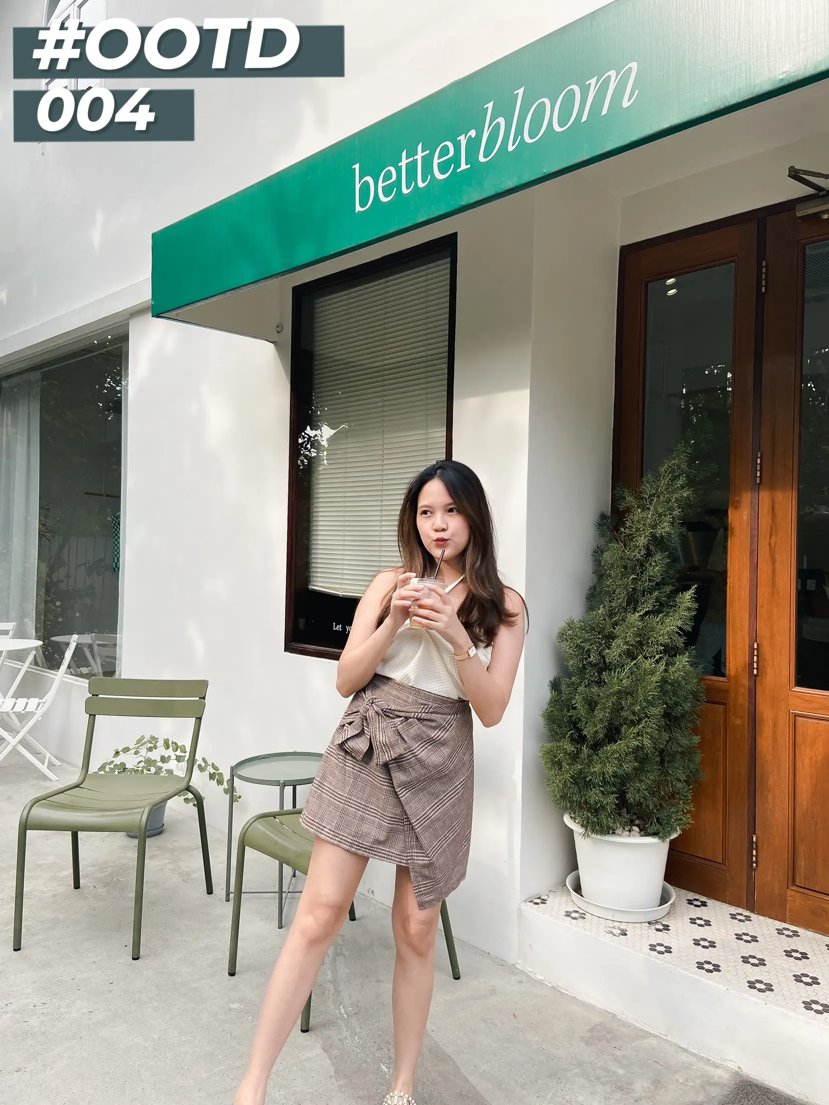 #OOTD 004 ลุคไปคาเฟ่สายเกา | แกลเลอรีที่โพสต์โดย Bestty🧸 | Lemon8