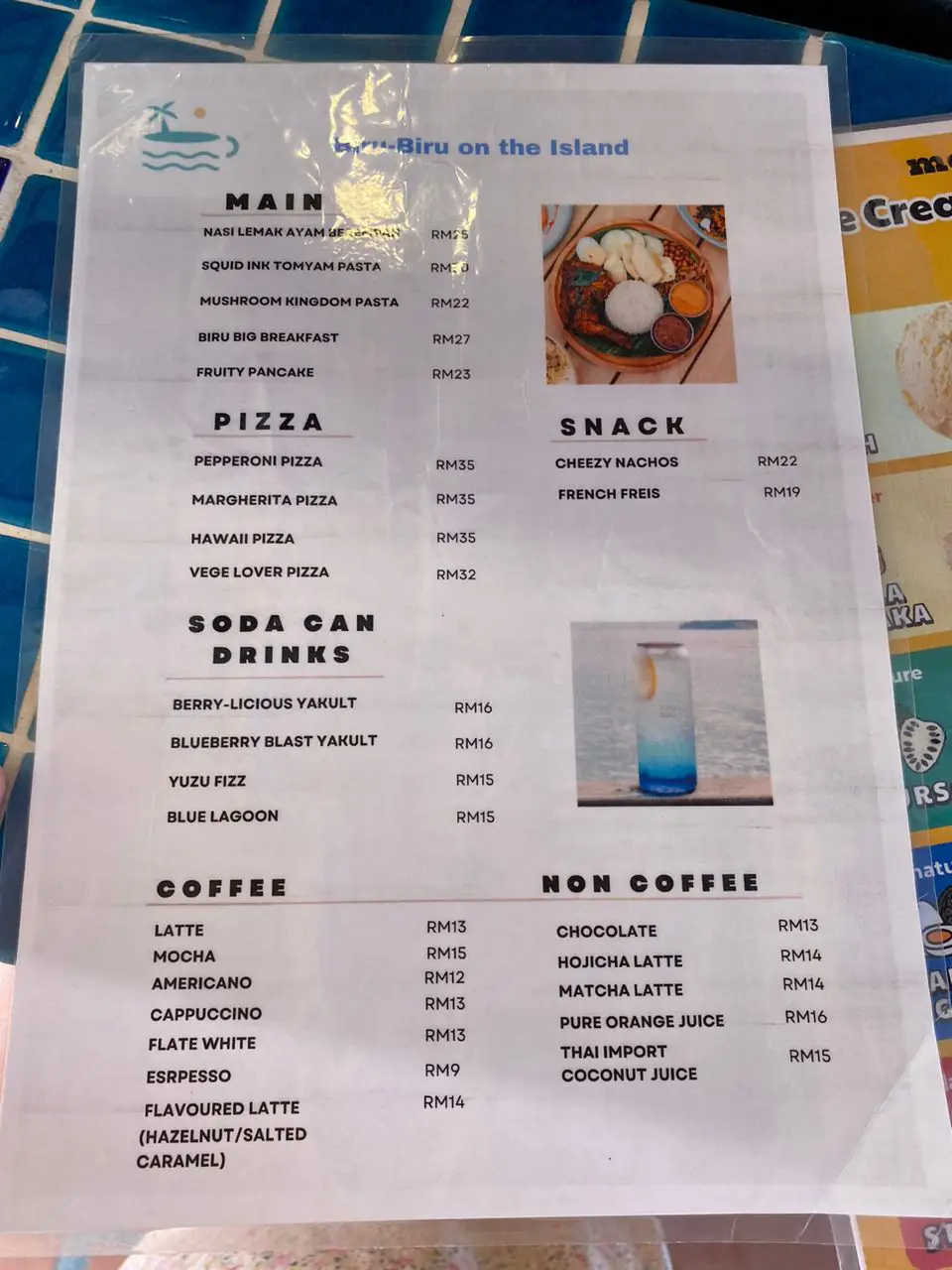 Biru Biru Cafe Penang Menu - Carian Lemon8