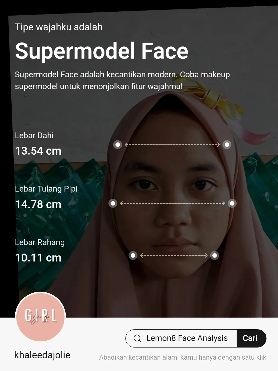 Laporan Analisis Wajahku | Galeri diposting oleh khaleeda jolly | Lemon8
