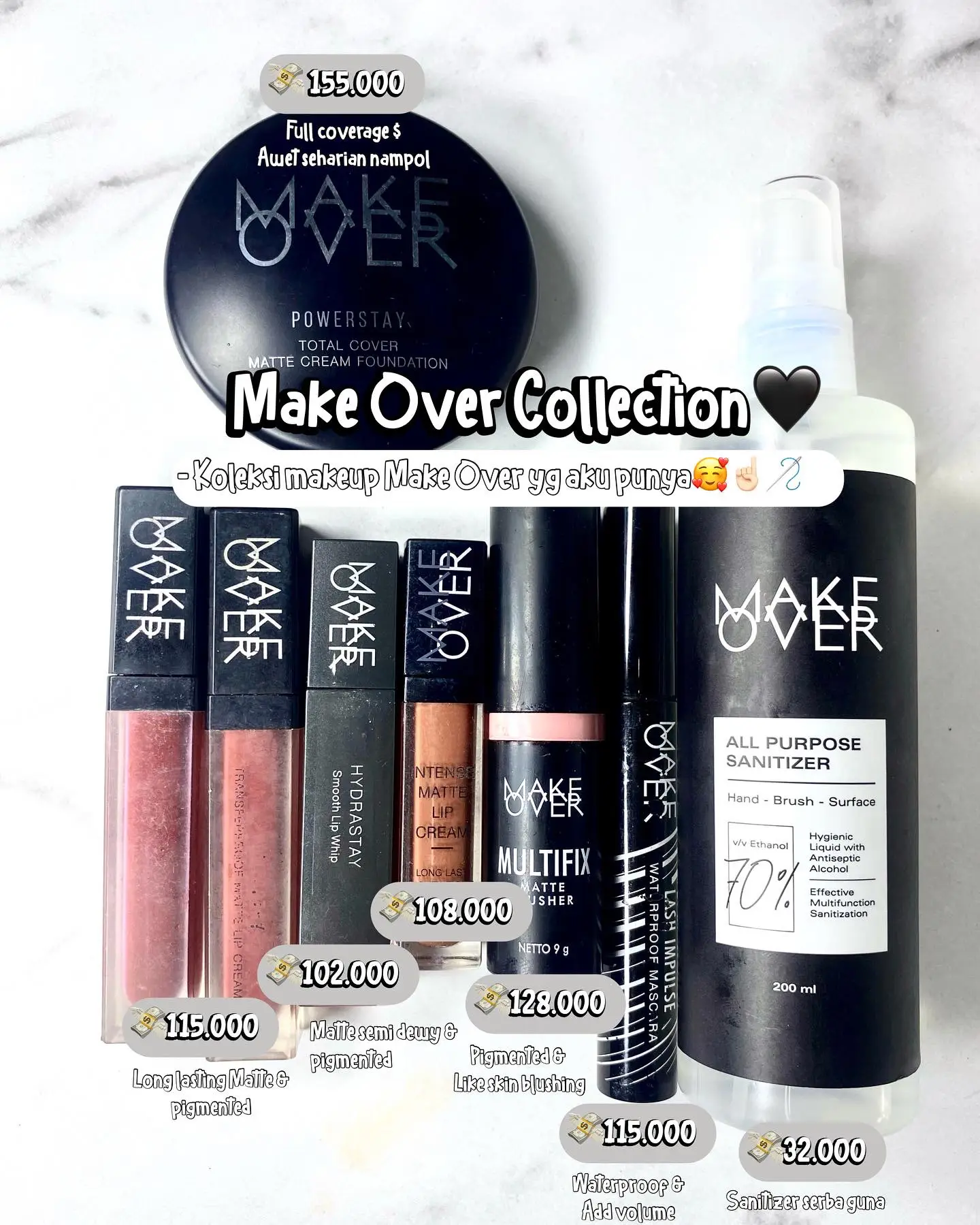 Make Over Collection 🖤🤍 | Galeri diposting oleh zirlihayatunisa | Lemon8