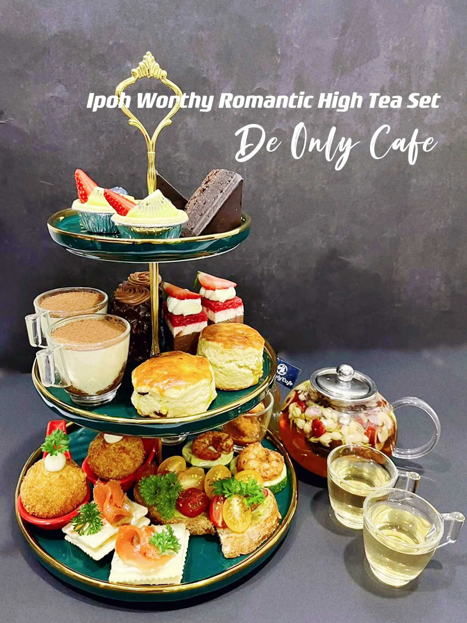 Ipoh Worthy Romantic High Tea Set | De Only Cafe | Galeri disiarkan ...