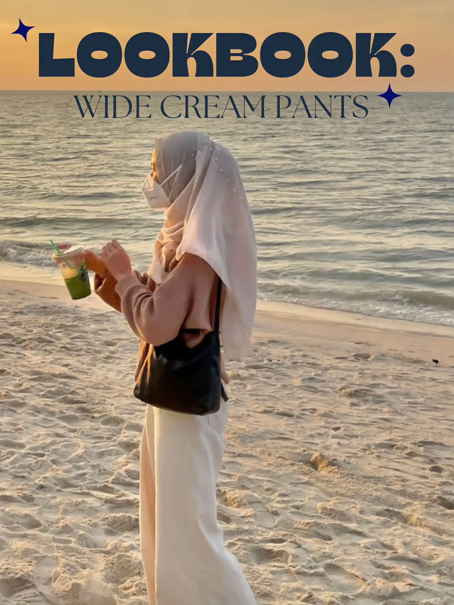 Lookbook: Wide Cream Pants | Galeri disiarkan oleh elisa | Lemon8
