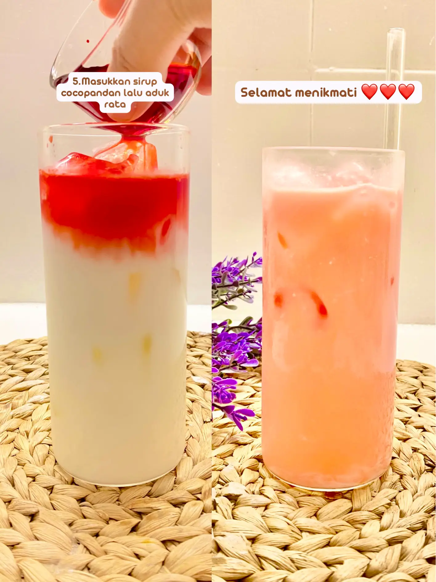 Ooh gini ternyata Bikin Minuman Pink Lava! 😍🔥🫶🏻🥤 | แกลเลอรีที่โพสต์โดย skylarsveta | Lemon8