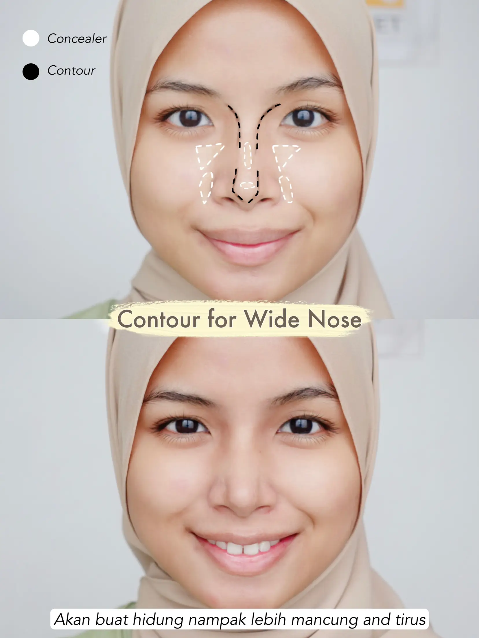 Nak hidung nampak mancung? 👃🏻 Jom ikut this tips | Galeri disiarkan ...