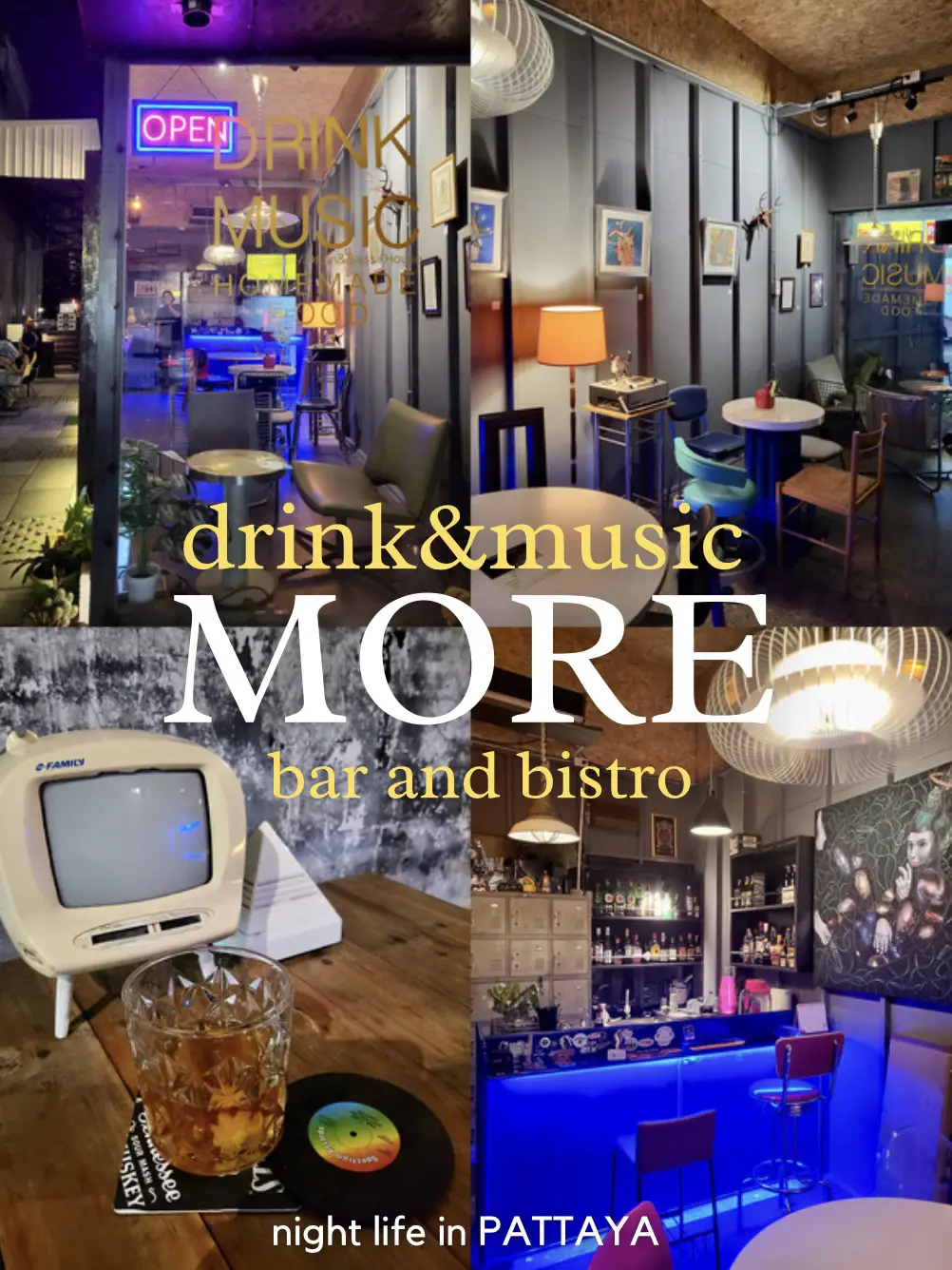 PATTAYA NIGHT LIFE “ MORE BAR&BISTRO” drink&music🍸 | แกลเลอรีที่โพสต์ ...