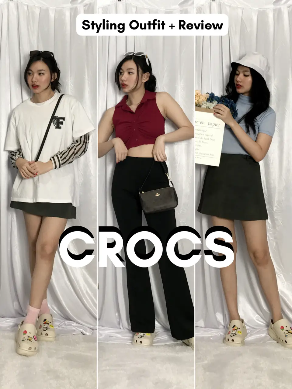 Styling Outfit with Crocs | Fashion Tips | แกลเลอรีที่โพสต์โดย Ecc | Lemon8