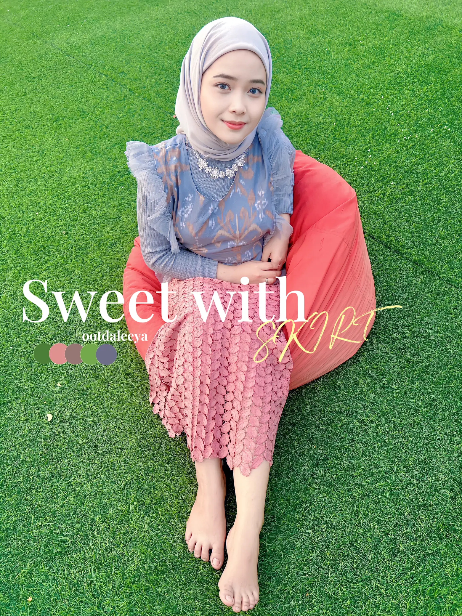 Style For Sweet Outfit With Skirt🥰 | แกลเลอรีที่โพสต์โดย ellaaleeya | Lemon8