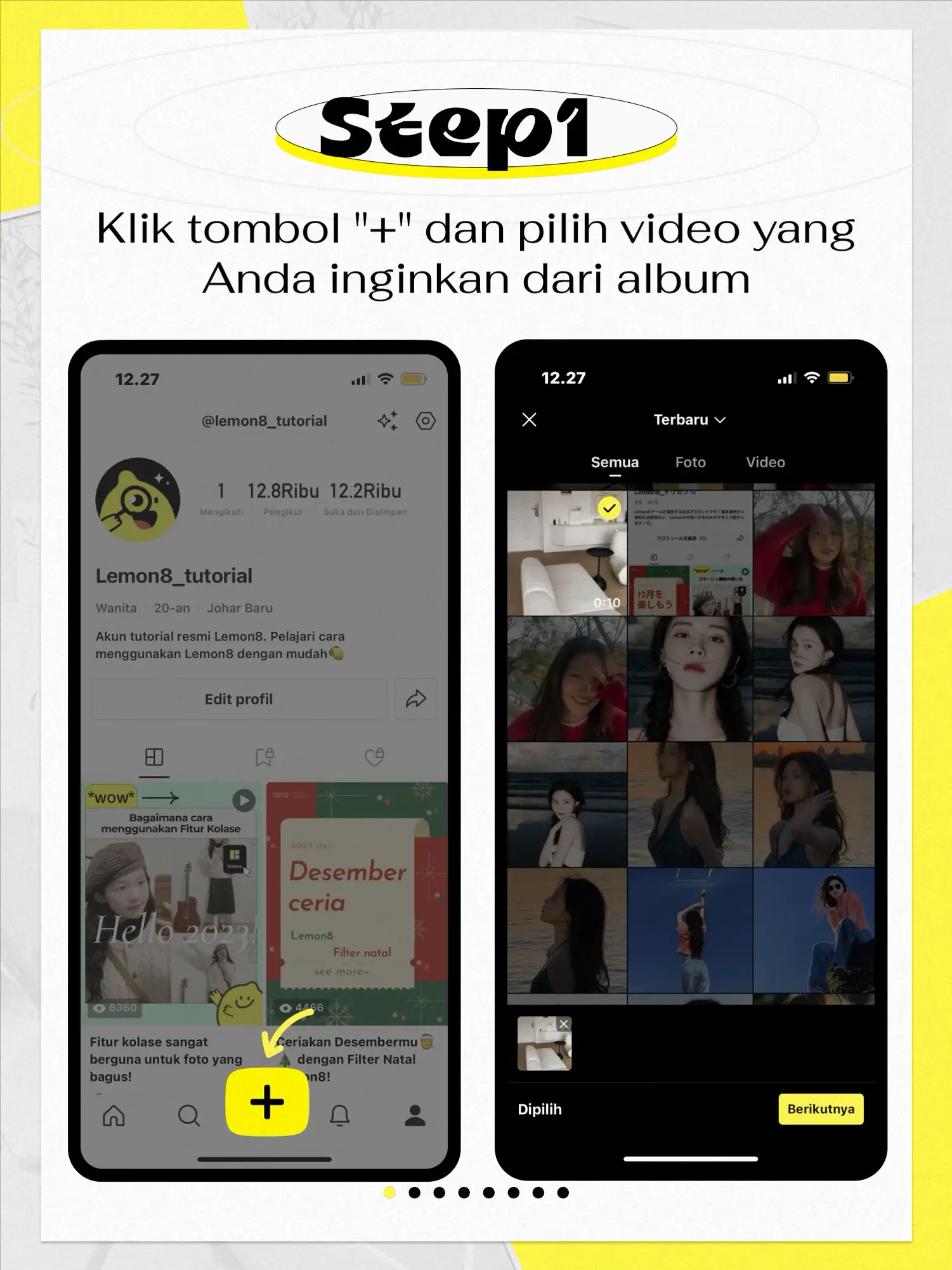 Edit Sampul Video Layaknya Profesional! 😎 | Galeri diposting oleh Lemon8_tutorial | Lemon8