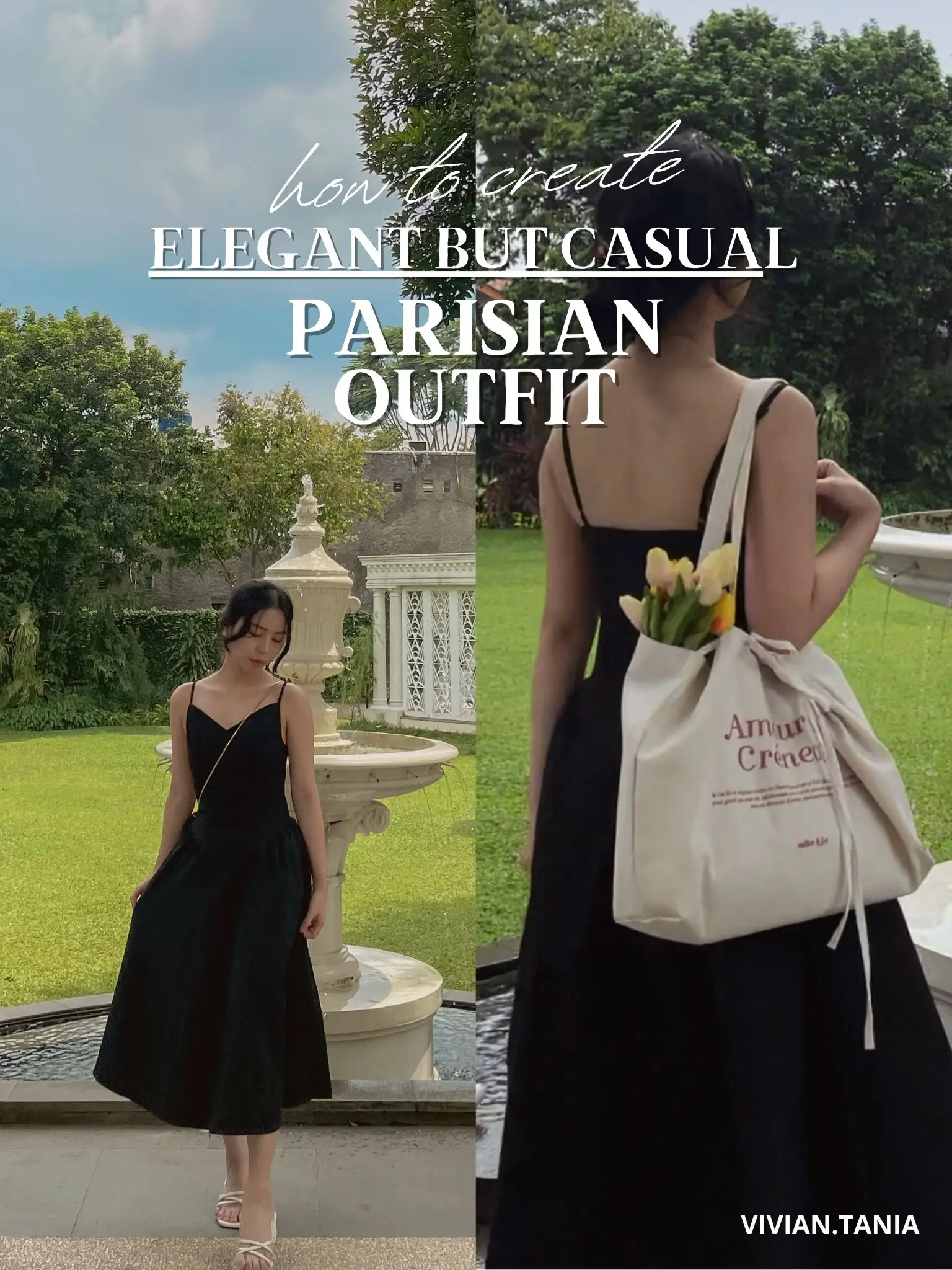 How To Create: Elegant but Casual PARISIAN OUTFIT | แกลเลอรีที่โพสต์โดย Vivian | Lemon8