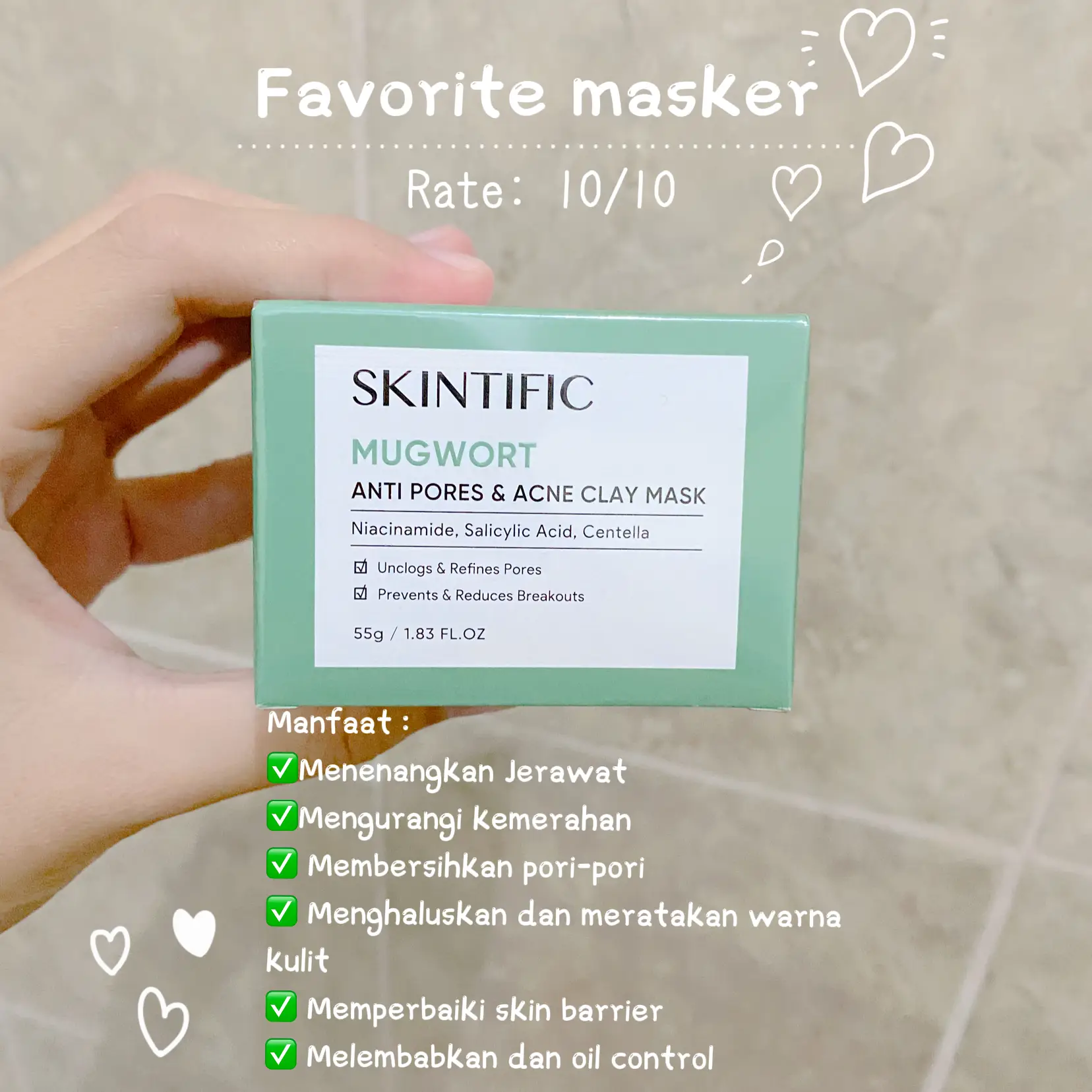 Masker mugwort skintific | Galeri diposting oleh Sadiyahsasa | Lemon8