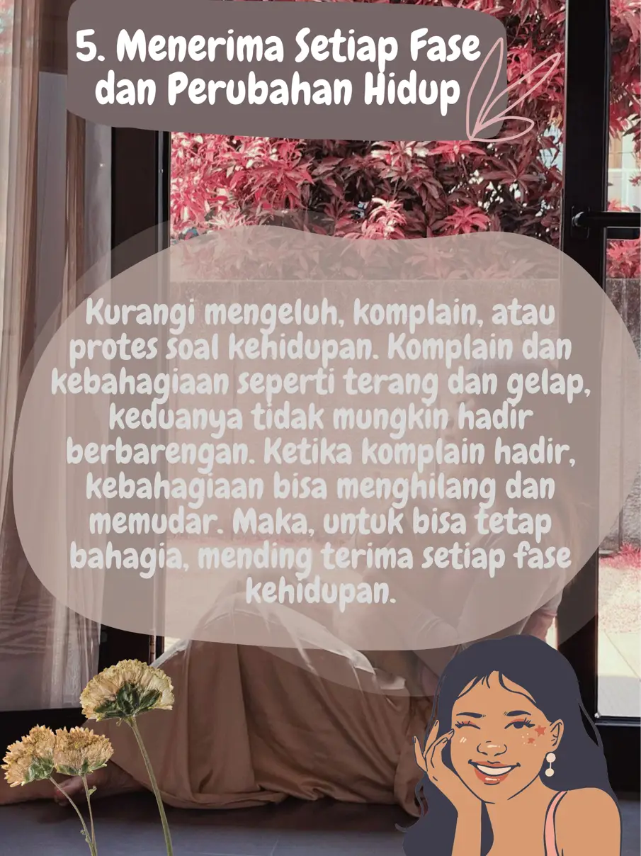 5 tips hidup bahagia 🤗 ️ | Galeri diposting oleh lullaby | Lemon8