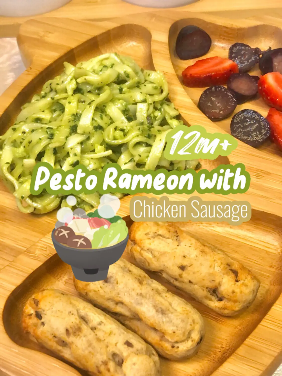 Pesto Rameon with Chicken Sausage 12m+ | Video diterbitkan oleh ...