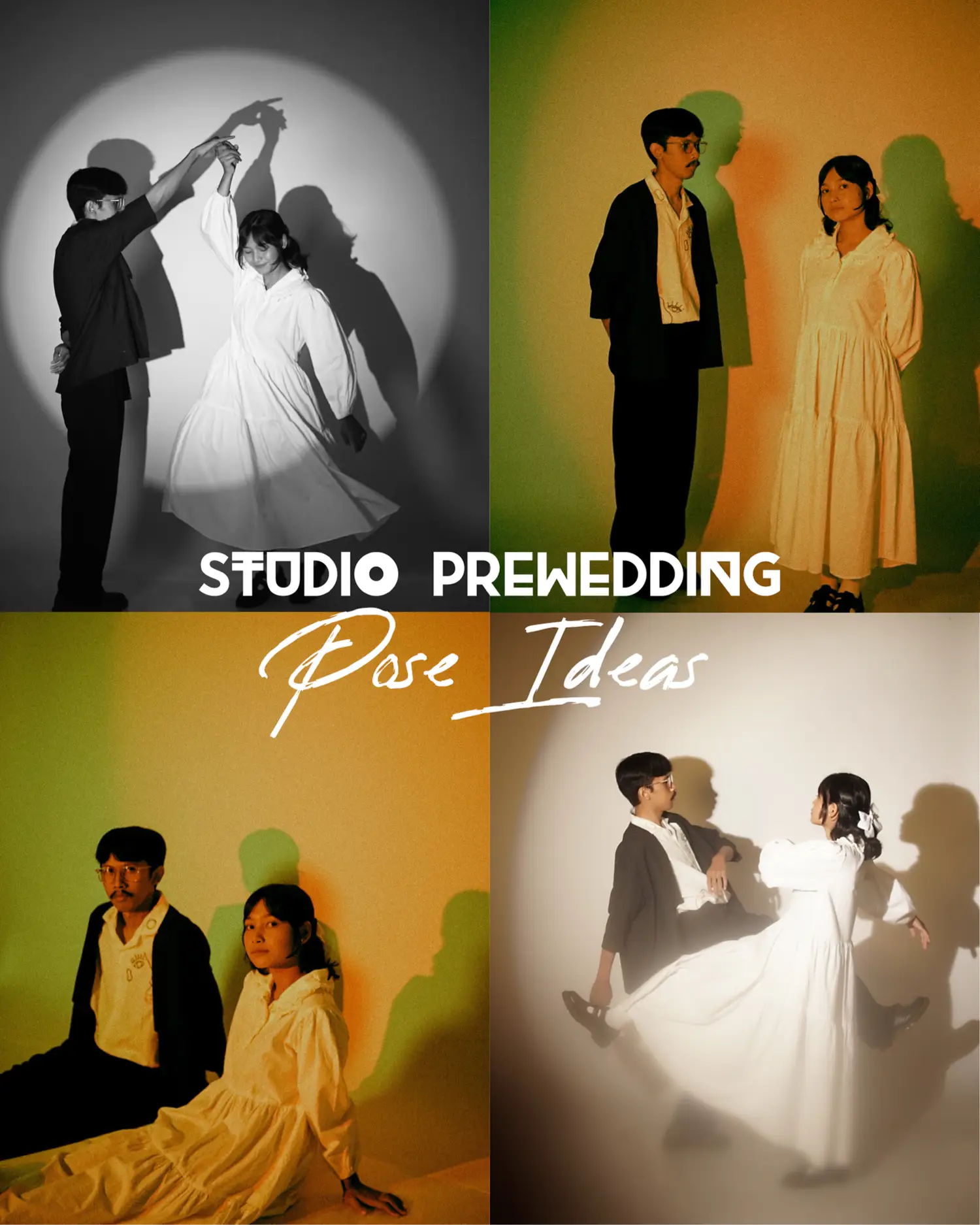 Studio Prewedding Pose Ideas | Galeri diposting oleh Avinda Yesika | Lemon8