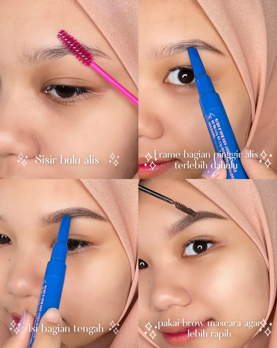 Cara bikin alis pake Eyebrow Definer💙 | Galeri diposting oleh syaadifa ...