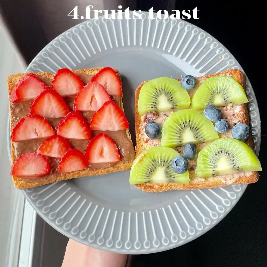 Healthy Breakfast toast🍞🍓🍳 | แกลเลอรีที่โพสต์โดย Beautie | Lemon8