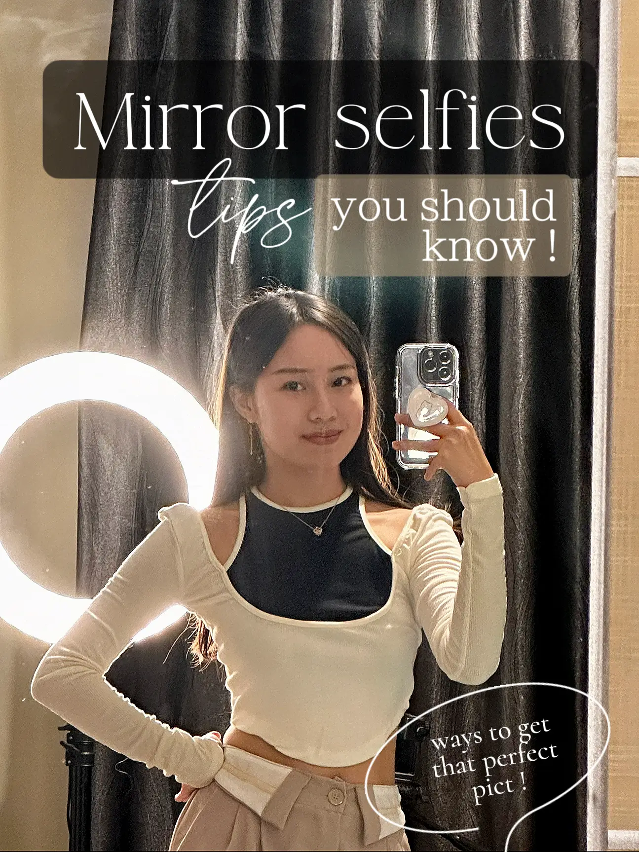 Mirror selfie tips you should know about!🤔 | Galeri diposting oleh Teresa 🤍 | Lemon8