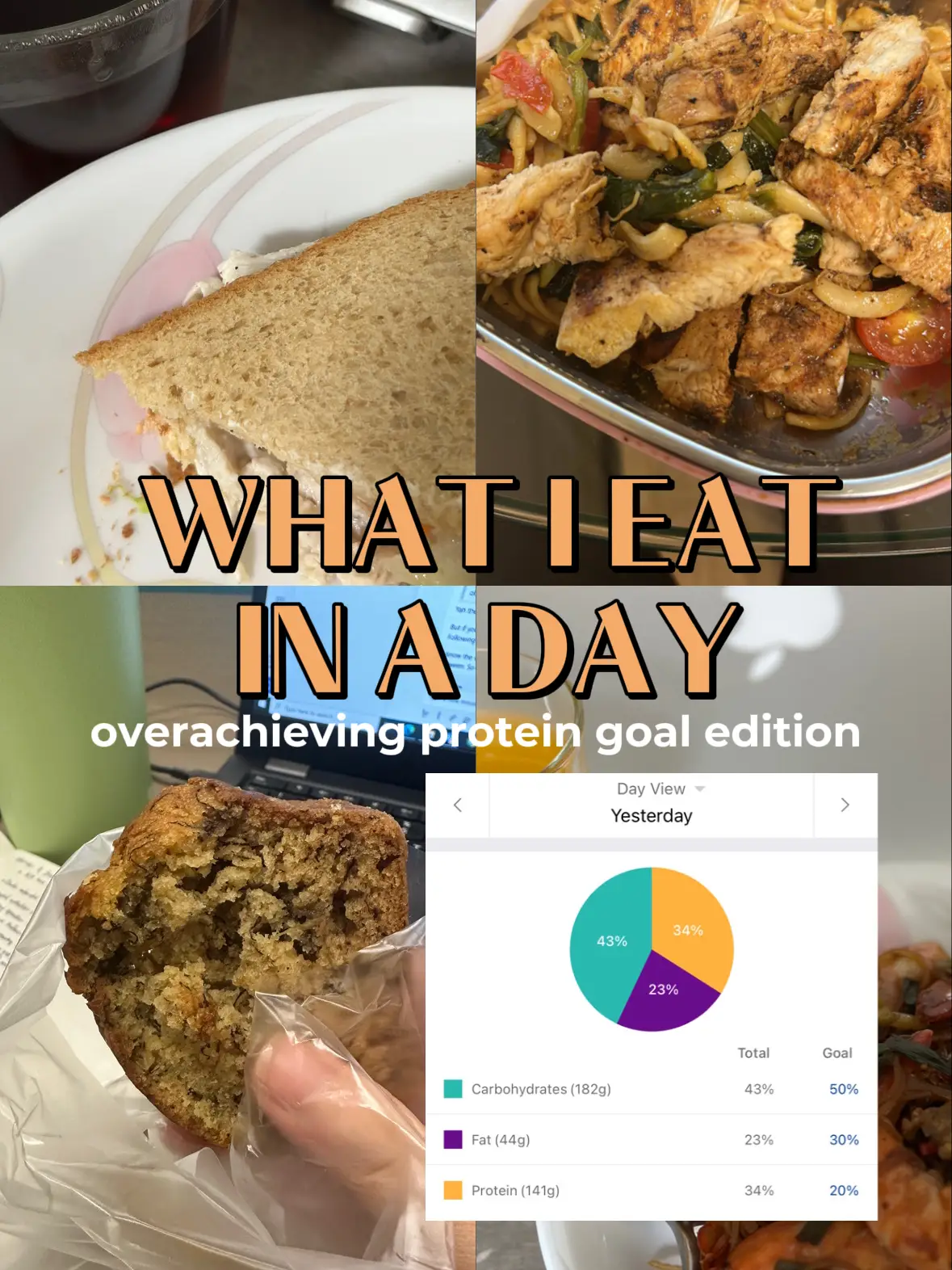 what i eat in a day: 140g protein edition 😯 | แกลเลอรีที่โพสต์โดย c ...