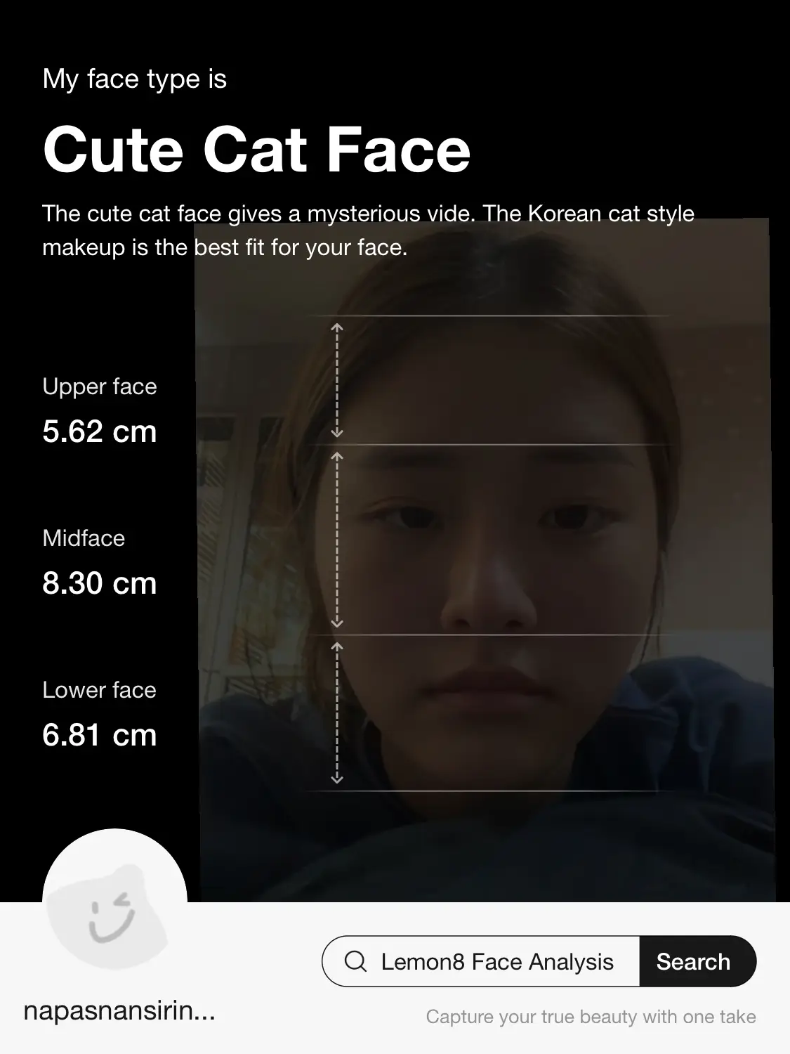 My Face Analysis Report | แกลเลอรีที่โพสต์โดย palmy | Lemon8