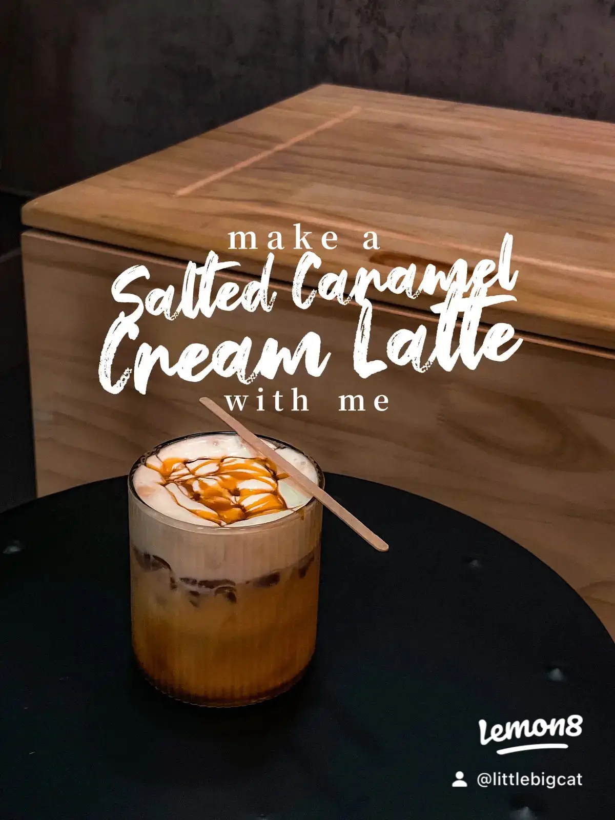 🤎 home cafe | salted caramel creme latte | แกลเลอรีที่โพสต์โดย natty ...