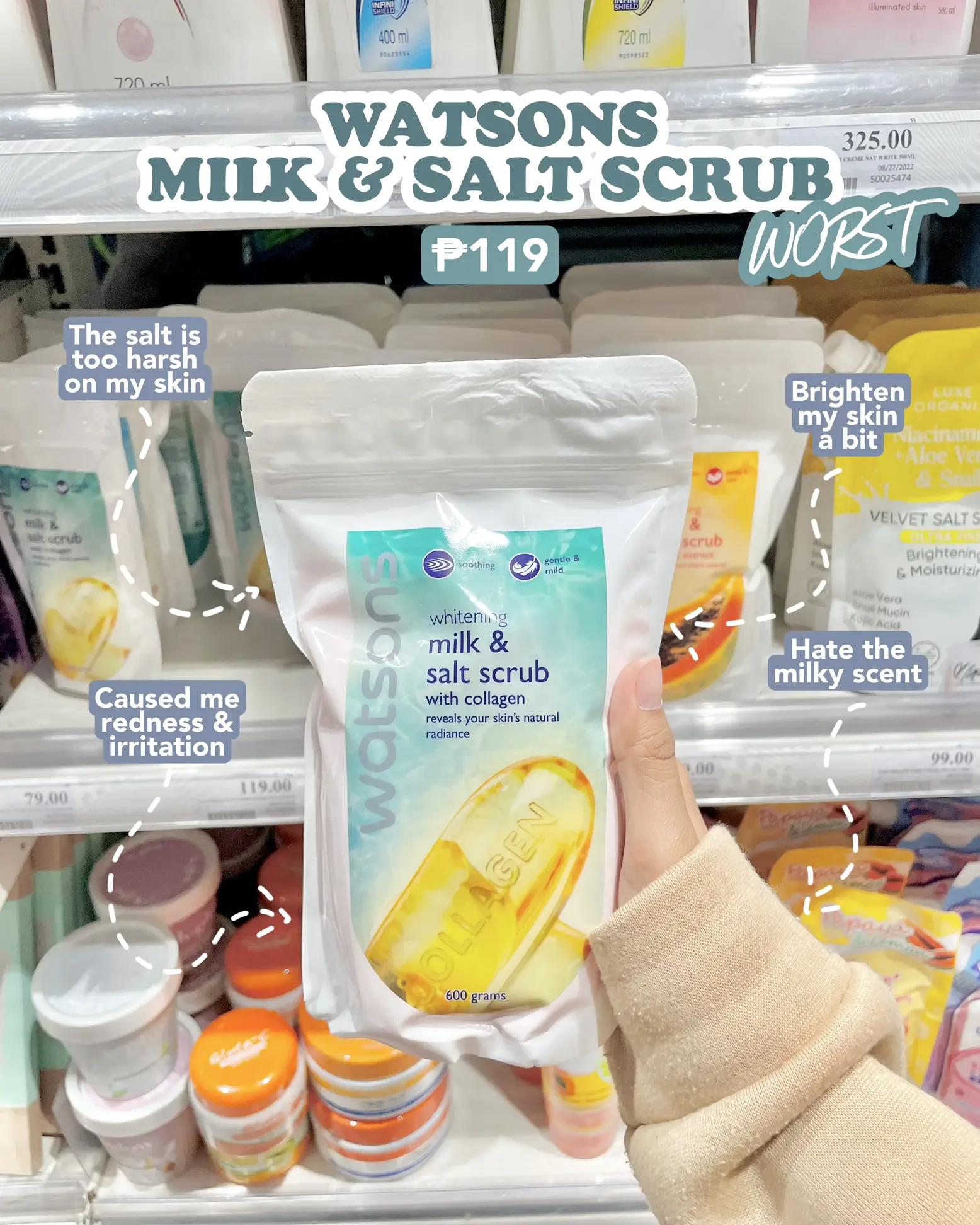Best, Middle, and Worst Salt Scrub in Watsons🥰🤔🙅🏻‍♀️ | Gallery posted ...